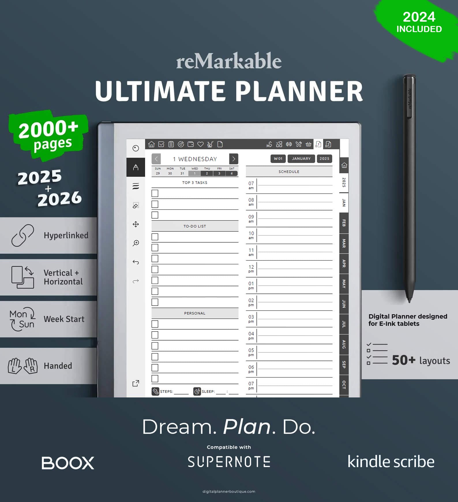 Ultimate reMarkable Planner 2025 - 2026 - Digital Planner Boutique